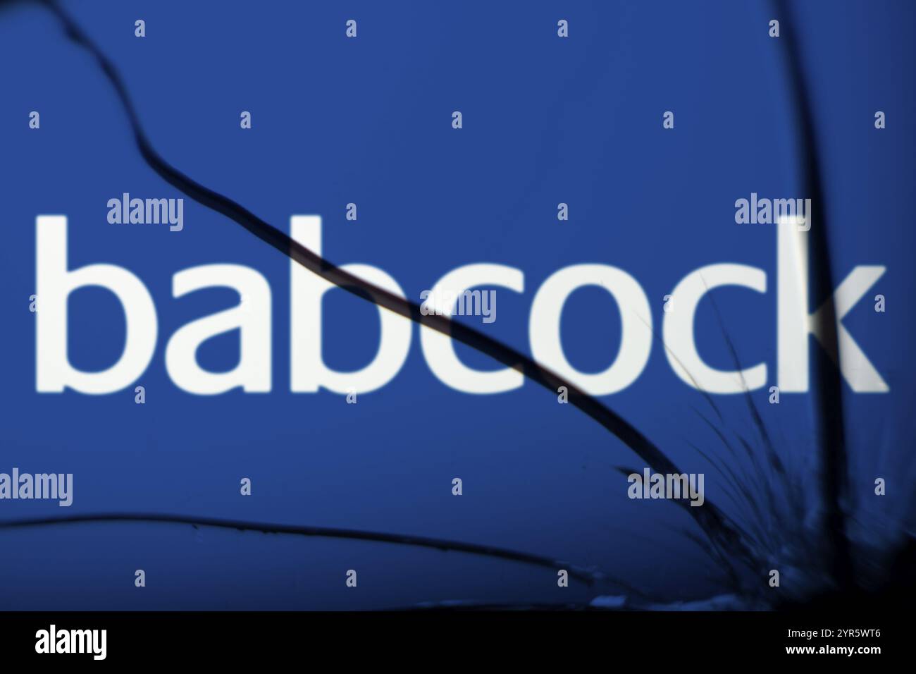 Babcock logo is visible on the broken glass. Babcock International ...