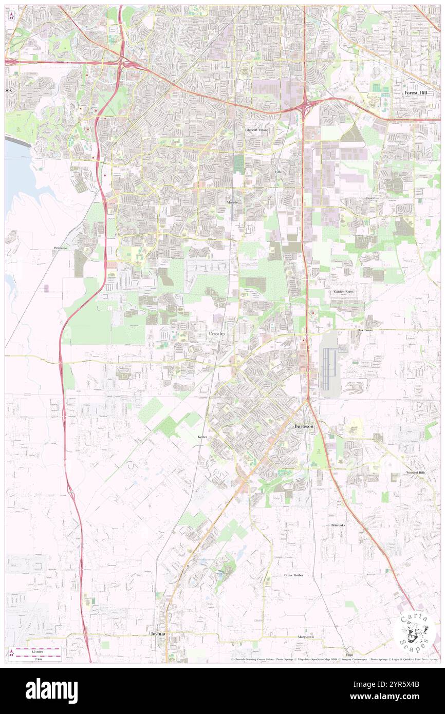 Crowley county map hi-res stock photography and images - Alamy