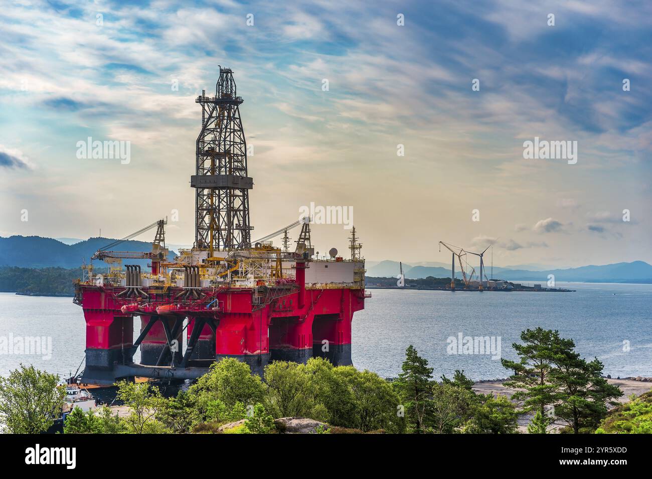 Oil rig, Rorvika, Anneland, Rorvika, Norway, Europe Stock Photo - Alamy