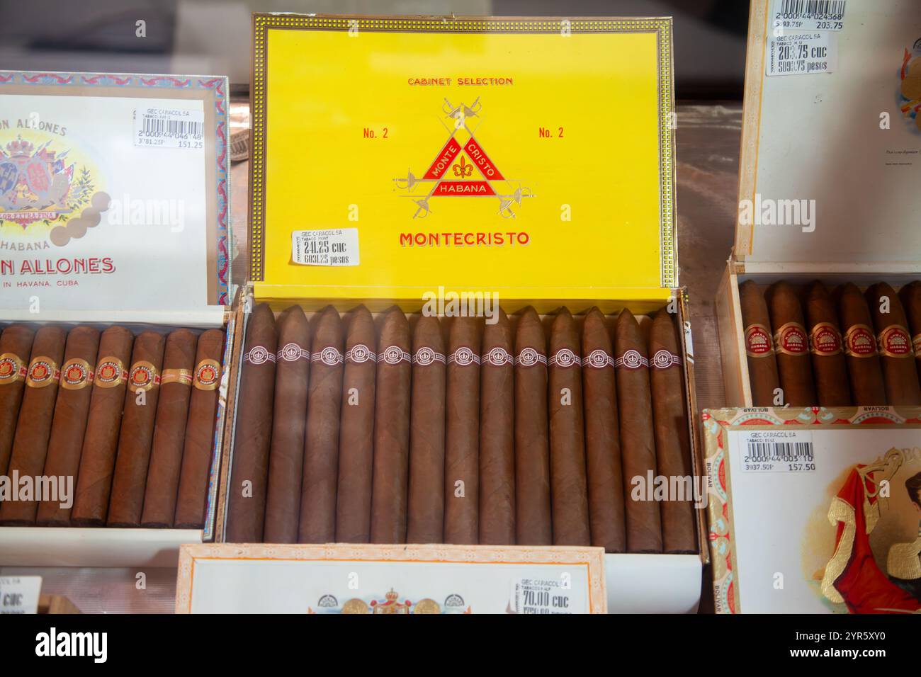 Traditional Montecristo cigars for sale in La Habana, Havana, Cuba ...