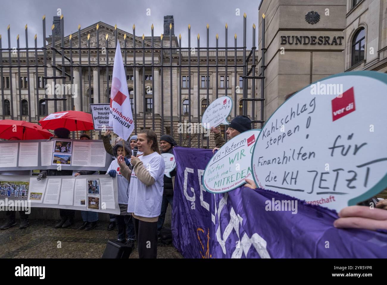 Germany, Berlin, 22 November 2024, Action against hospital reform ...