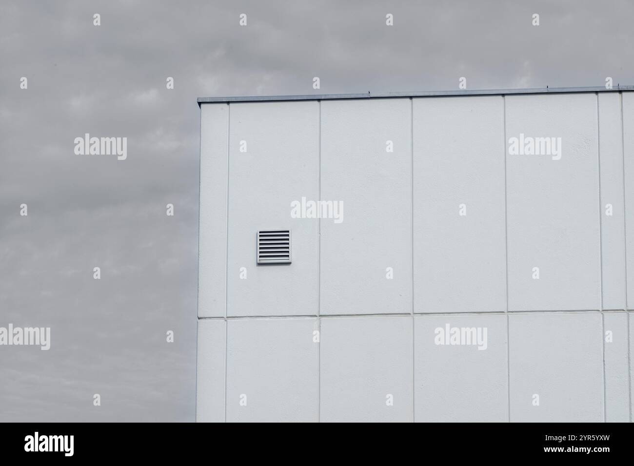 Modern fasde of an industrial building without windows Stock Photo - Alamy
