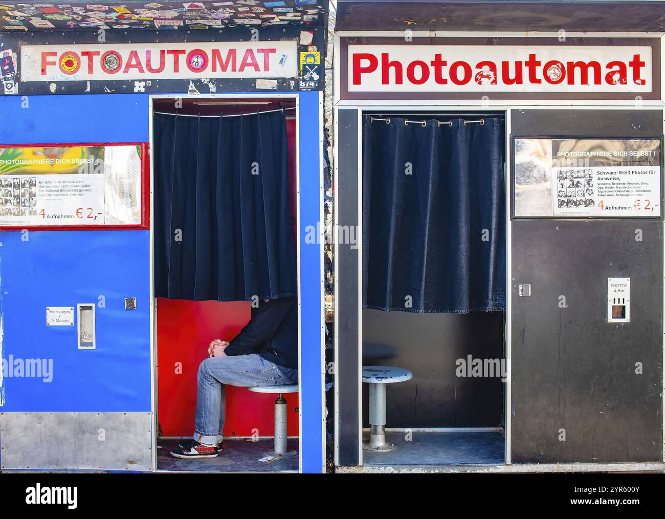 2 passport photo machines in Berlin, Germany, Europe Stock Photo - Alamy