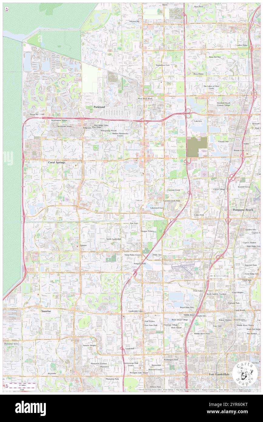 Map of margate city Cut Out Stock Images & Pictures - Alamy