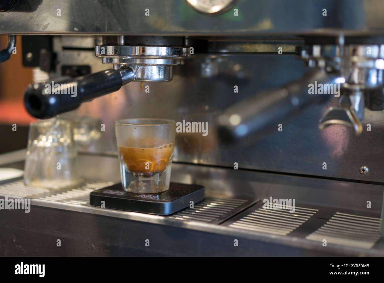 Barista making fresh coffee from hi-res stock photography and images ...