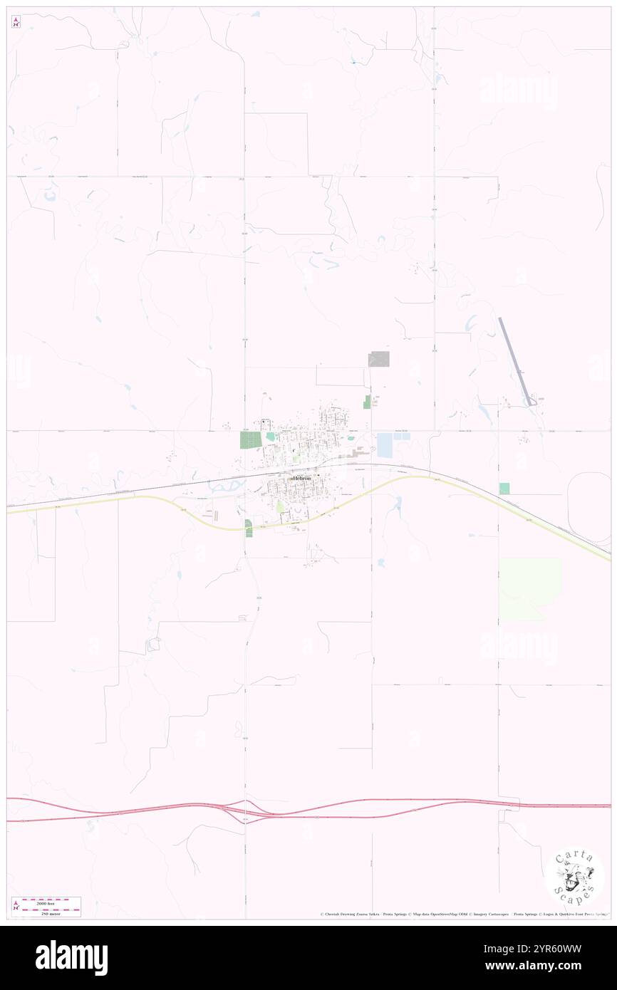 Map of hebron north dakota Cut Out Stock Images & Pictures - Alamy