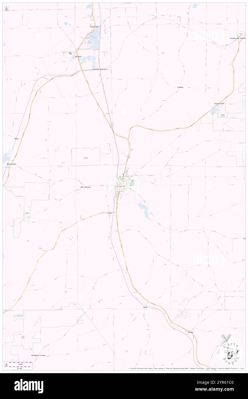 Franklinville new york map Cut Out Stock Images & Pictures - Alamy