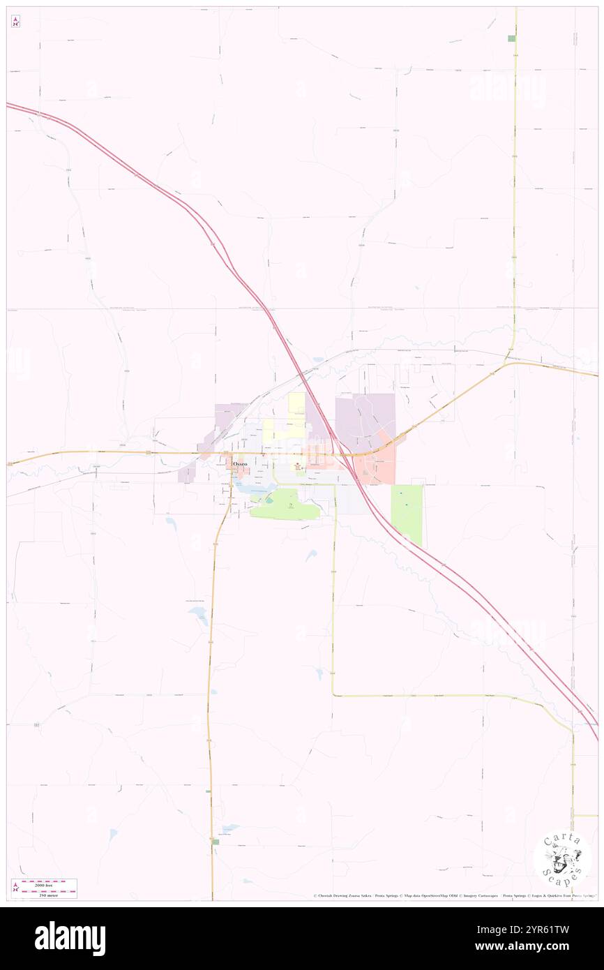 Osseo map Cut Out Stock Images & Pictures - Alamy