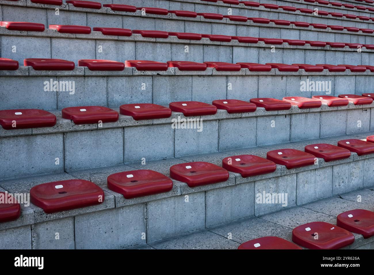Red seating pattern football stadium hi-res stock photography and ...