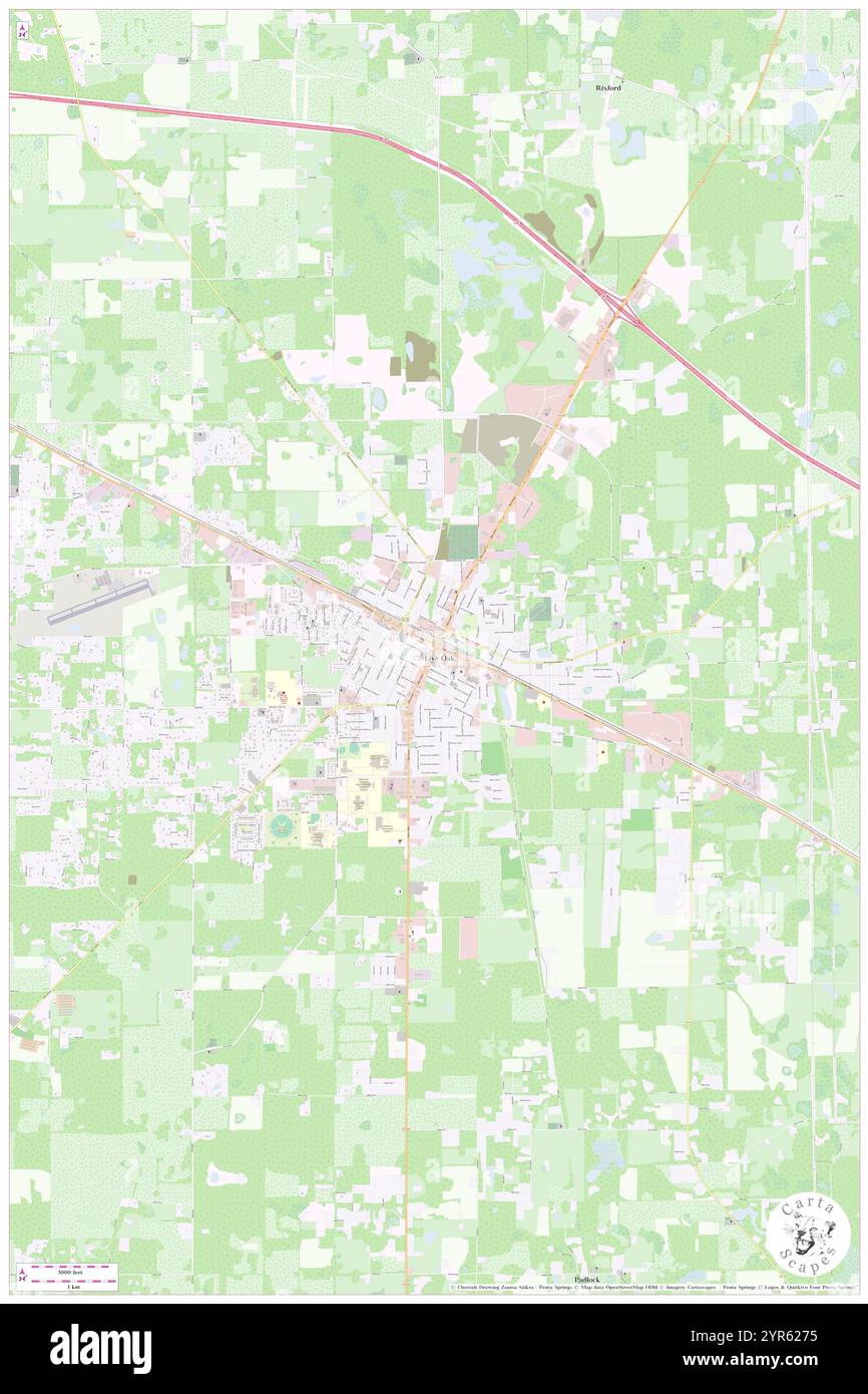 Live oak florida map hi-res stock photography and images - Alamy