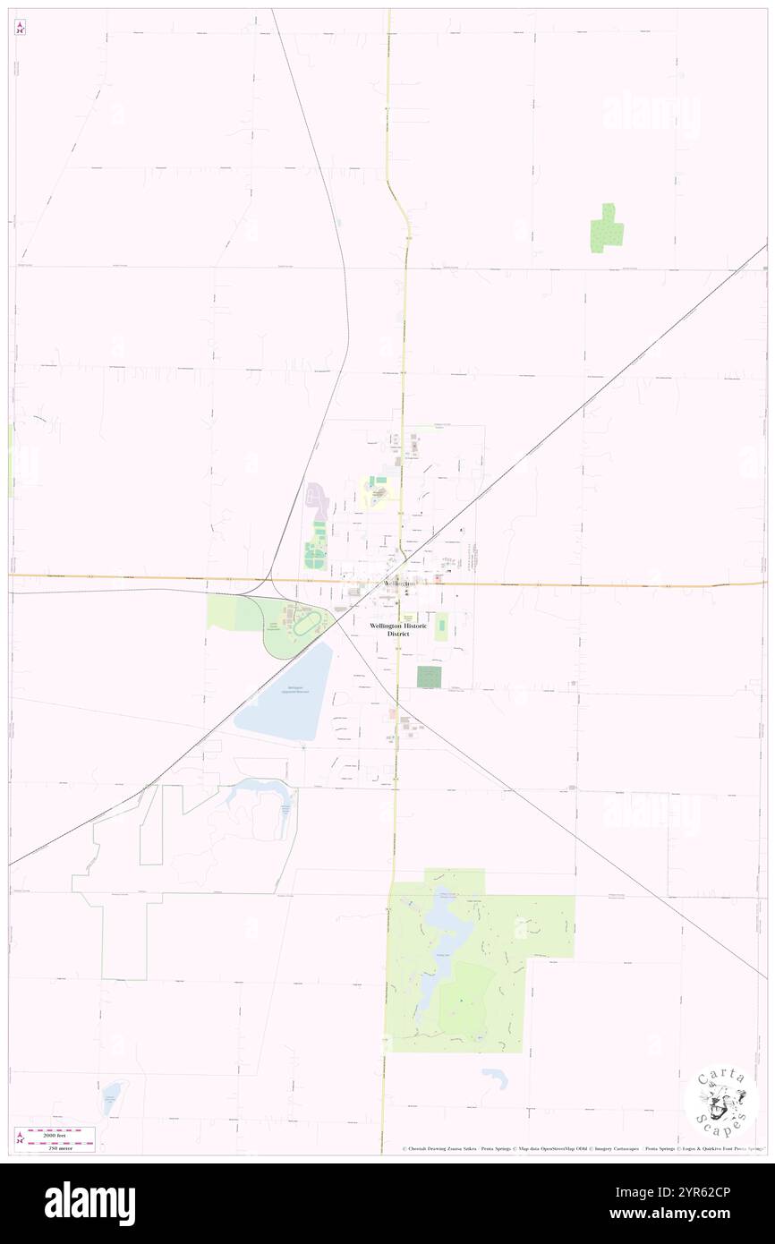 Wellington ohio map Cut Out Stock Images & Pictures - Alamy