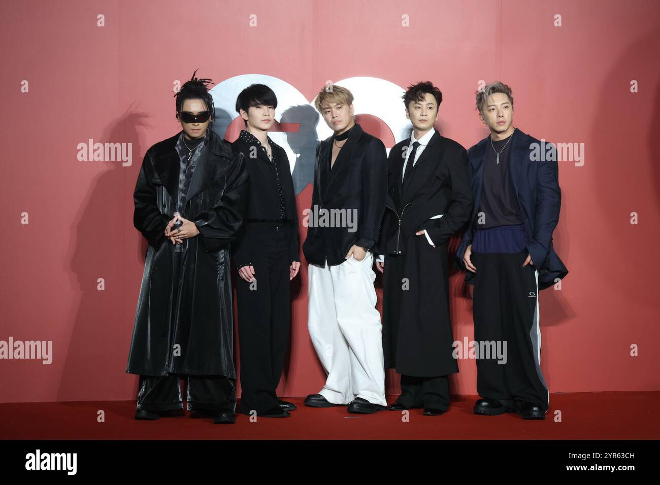 TAIPEI, CHINA - DECEMBER 2, 2024 - Taiwanese pop boy band ENERGY poses ...