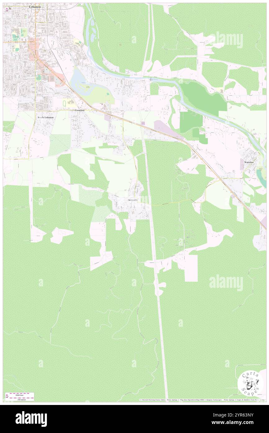 Linn county map hi-res stock photography and images - Alamy