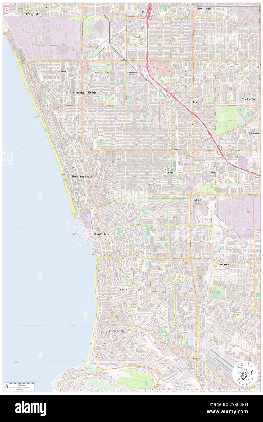 Map of redondo beach hi-res stock photography and images - Alamy