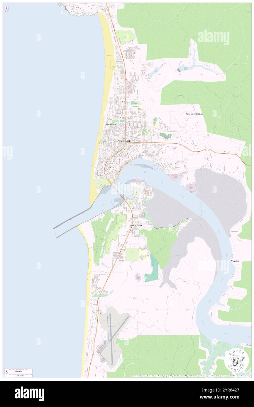 Newport oregon map Cut Out Stock Images & Pictures - Alamy