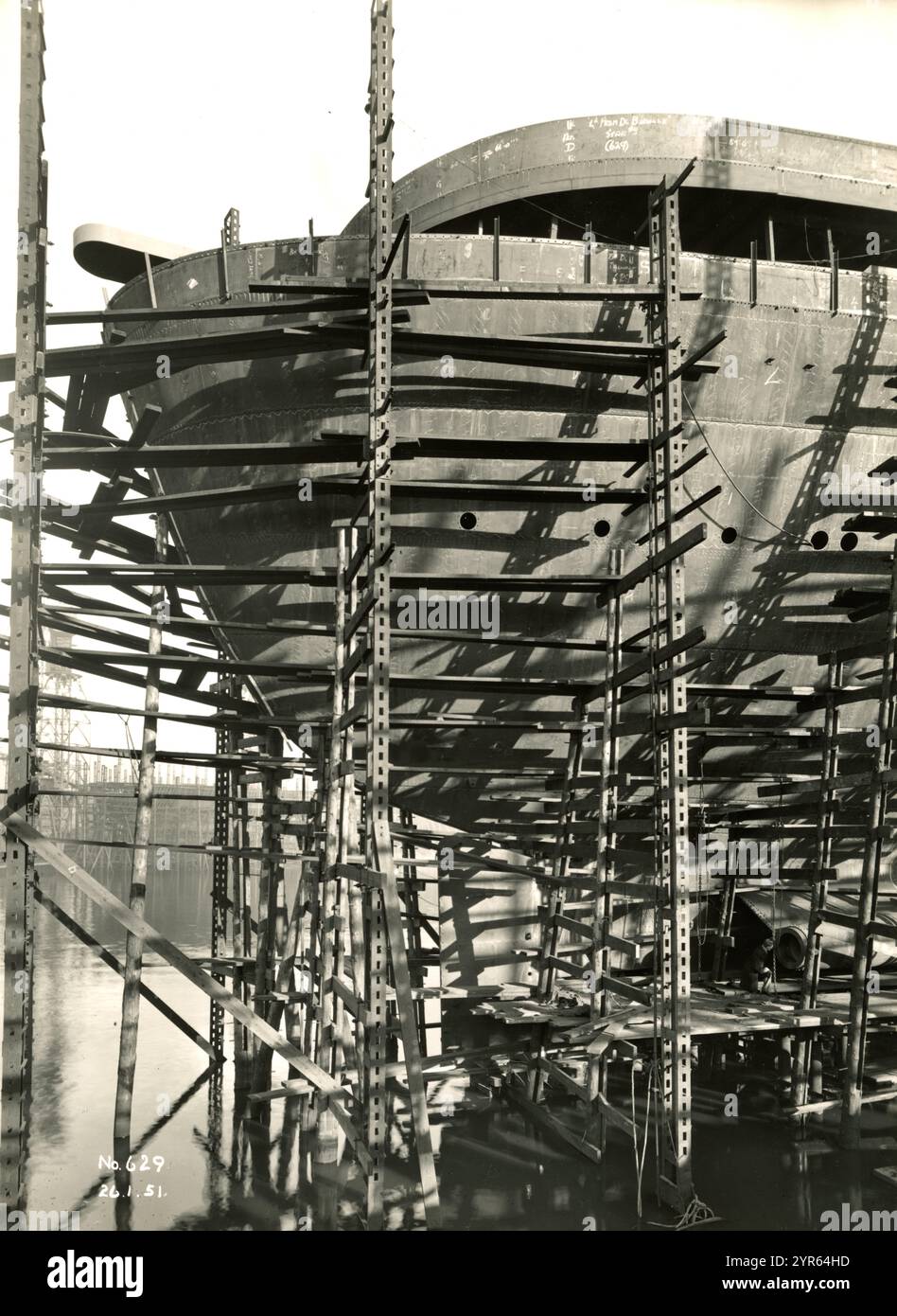 The building of the passenger cruise liner, The Aureol, at Alexander ...