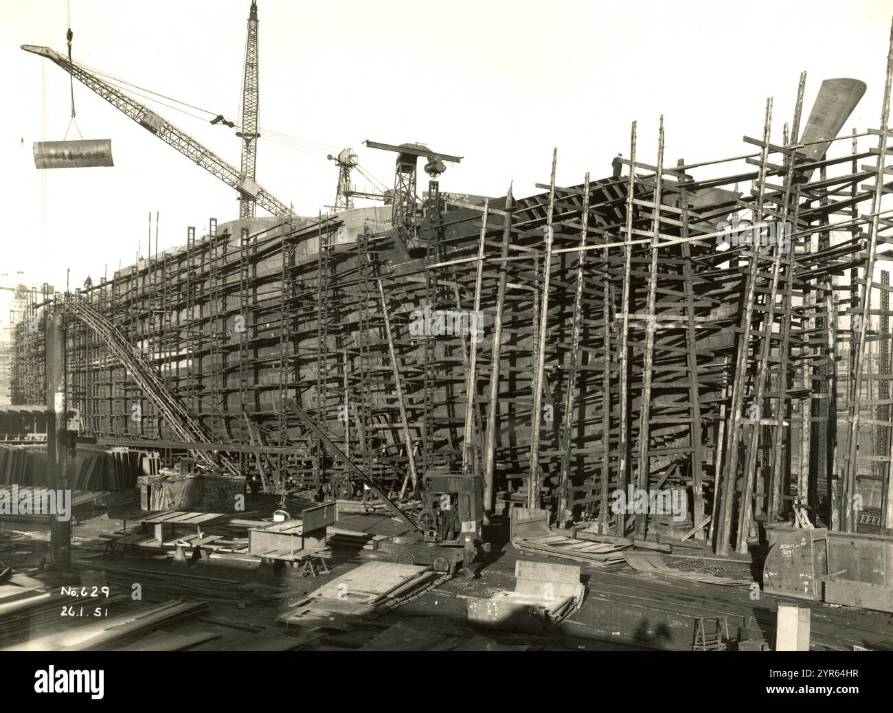 The building of the passenger cruise liner, The Aureol, at Alexander ...