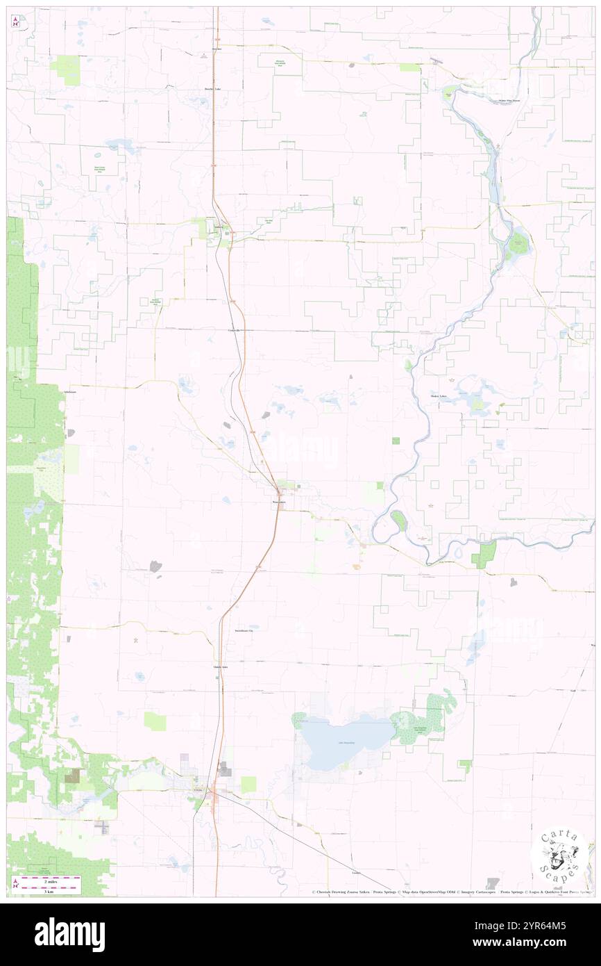 Map of wausaukee Cut Out Stock Images & Pictures - Alamy