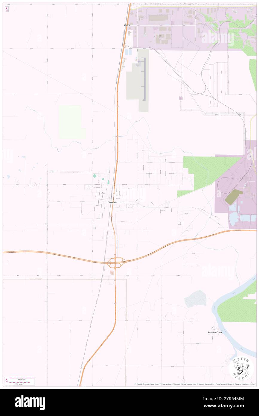 Chouteau county map hi-res stock photography and images - Alamy
