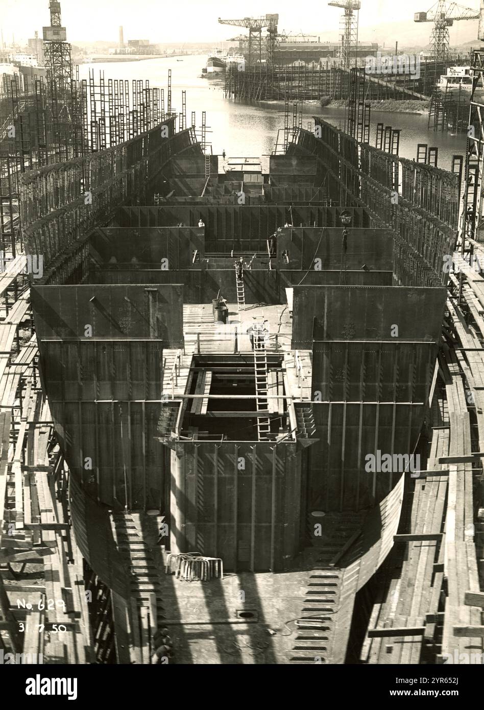 The building of the passenger cruise liner, The Aureol, at Alexander ...