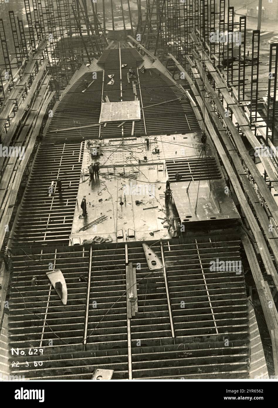 The building of the passenger cruise liner, The Aureol, at Alexander ...