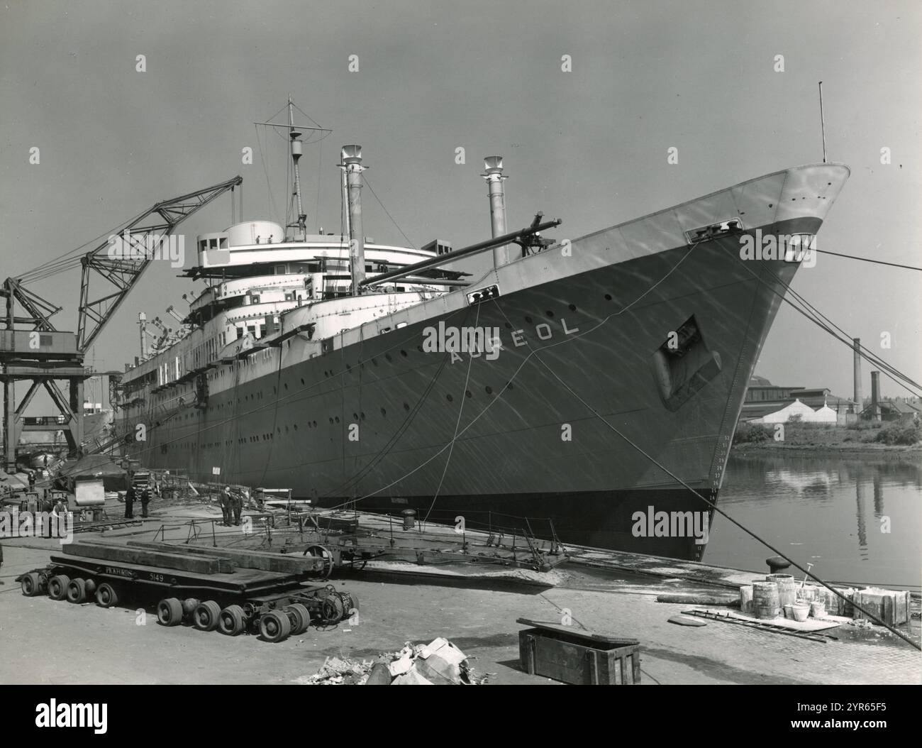 The building of the passenger cruise liner, The Aureol, at Alexander ...