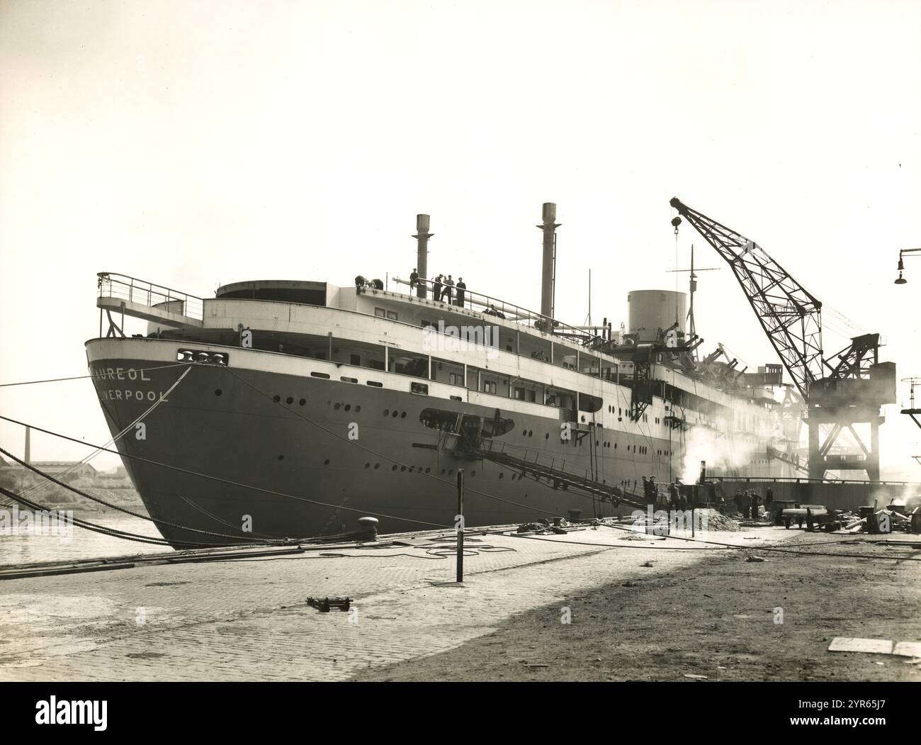 The building of the passenger cruise liner, The Aureol, at Alexander ...