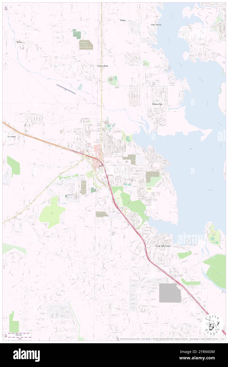 Map of azle texas Cut Out Stock Images & Pictures - Alamy