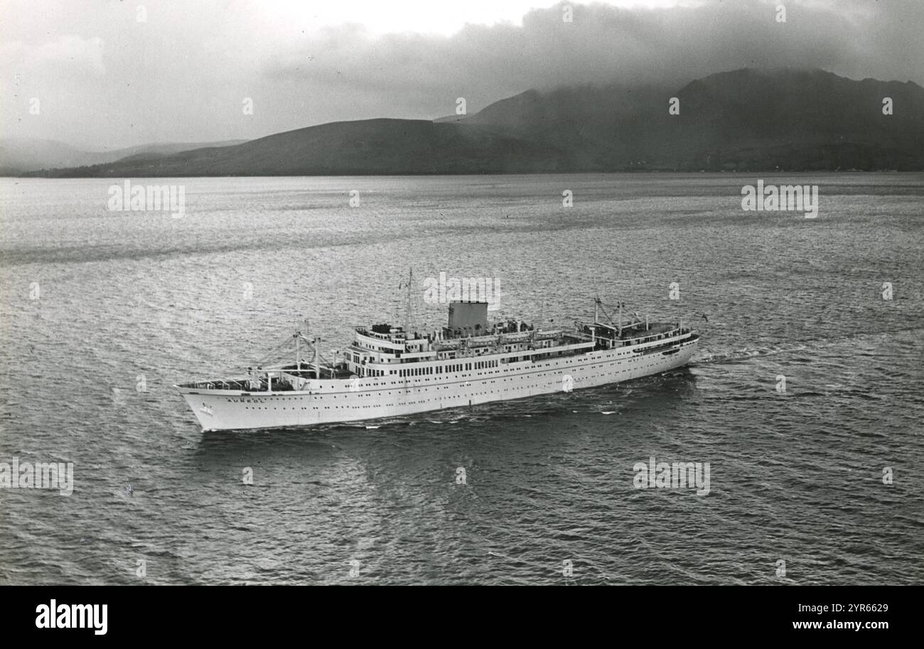 The building of the passenger cruise liner, The Aureol, at Alexander ...
