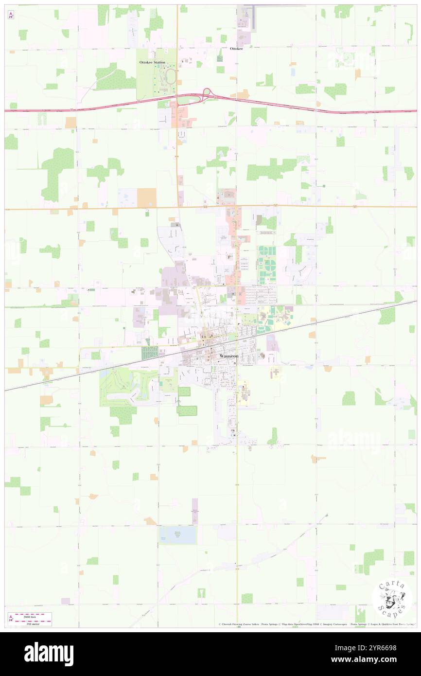 Wauseon ohio map Cut Out Stock Images & Pictures - Alamy