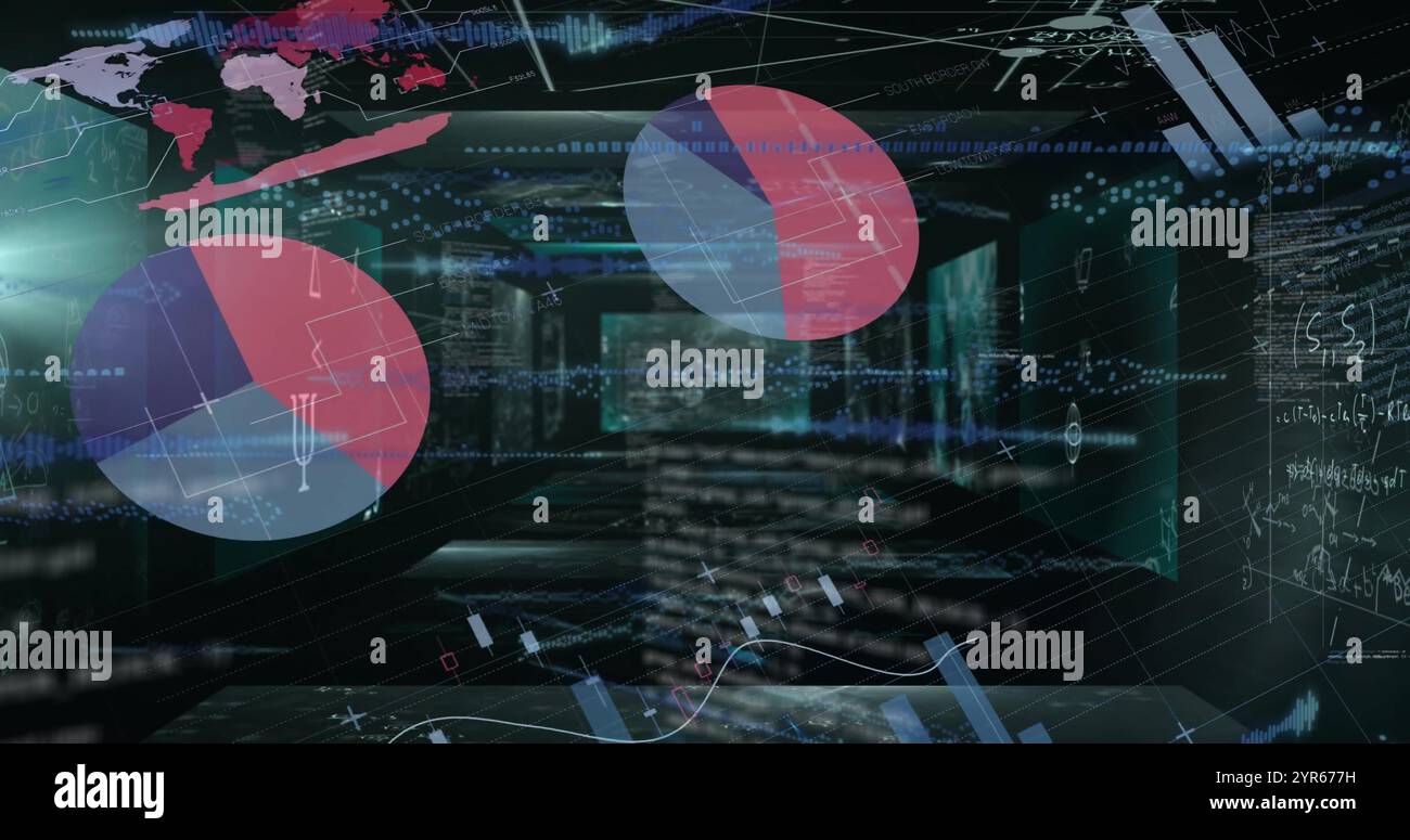 Data processing on interface charts hi-res stock photography and images ...