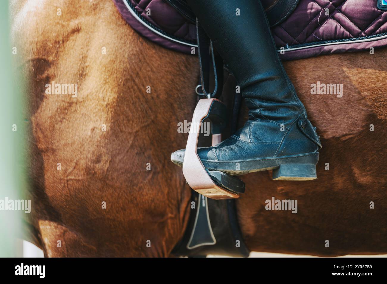 Close up detail stirrups hi-res stock photography and images - Alamy