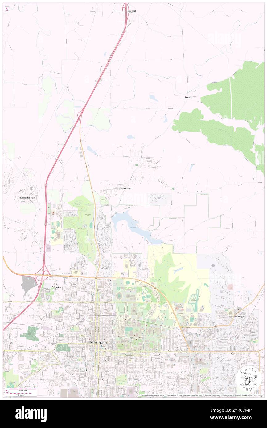 Bloomington indiana map Cut Out Stock Images & Pictures - Alamy
