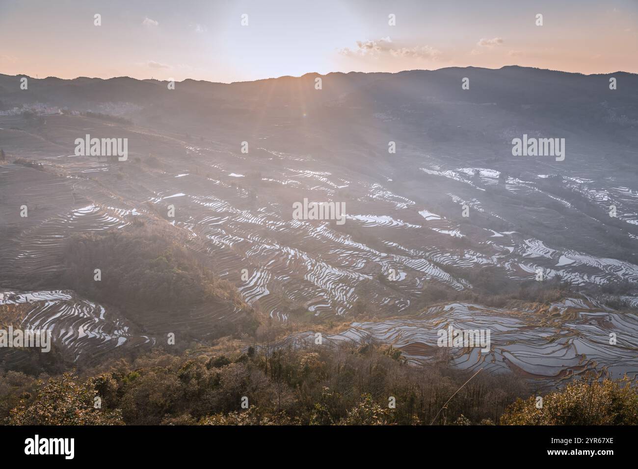 Sunset at Bada Viewpoint, one of the most famous viewpoints to admire ...