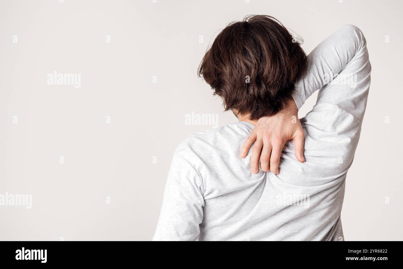 Man with scratches on his back hi-res stock photography and images - Alamy