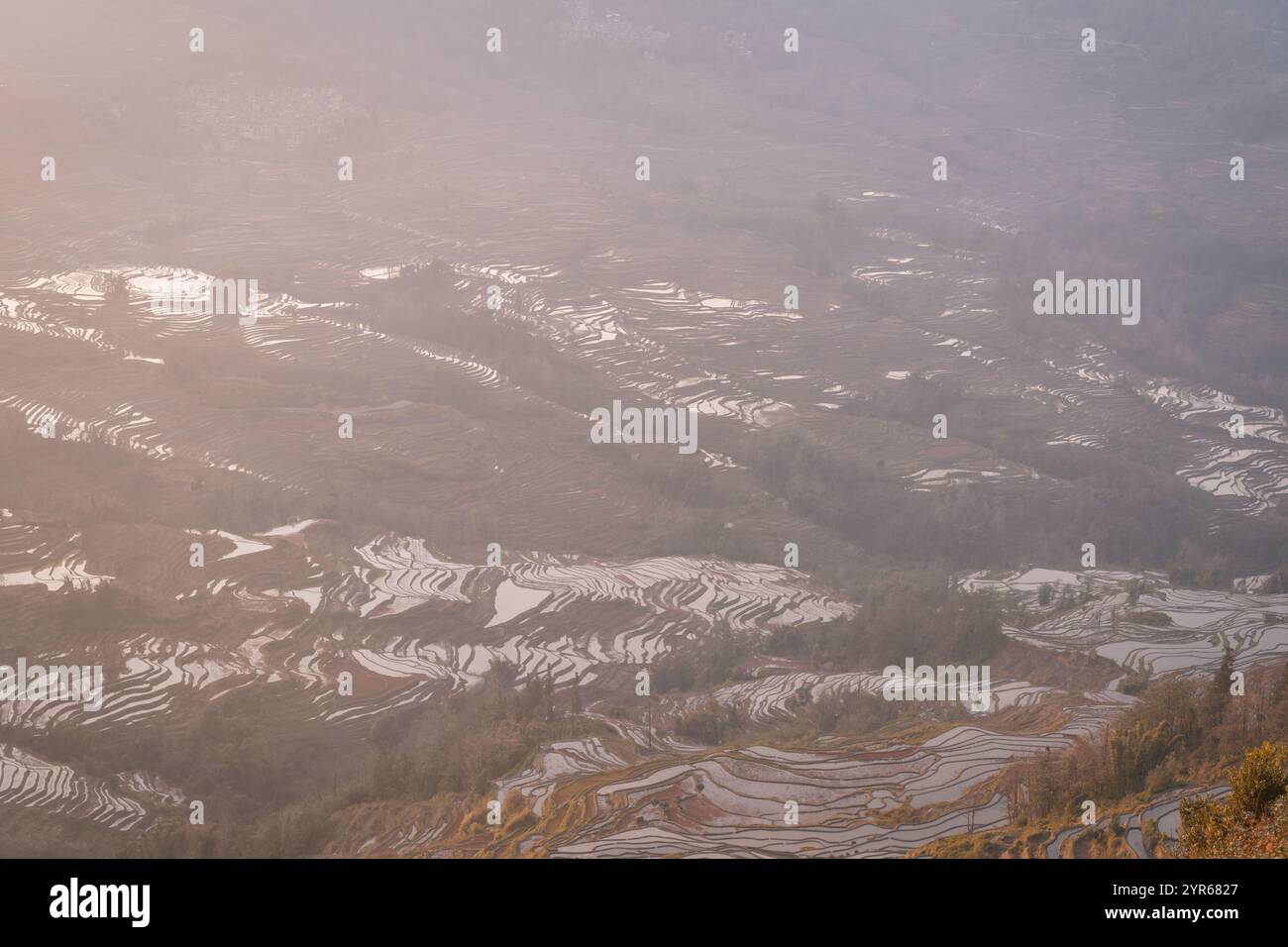 Yuanyang Rice Terraces is one of the UNESCO world heritage,Yunnan ...