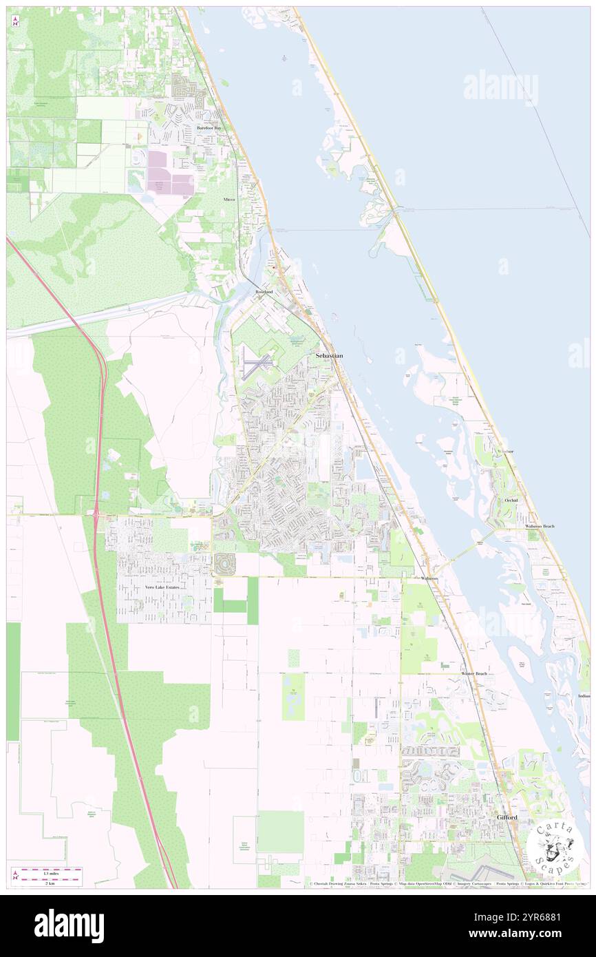 Sebastian florida map Cut Out Stock Images & Pictures - Alamy