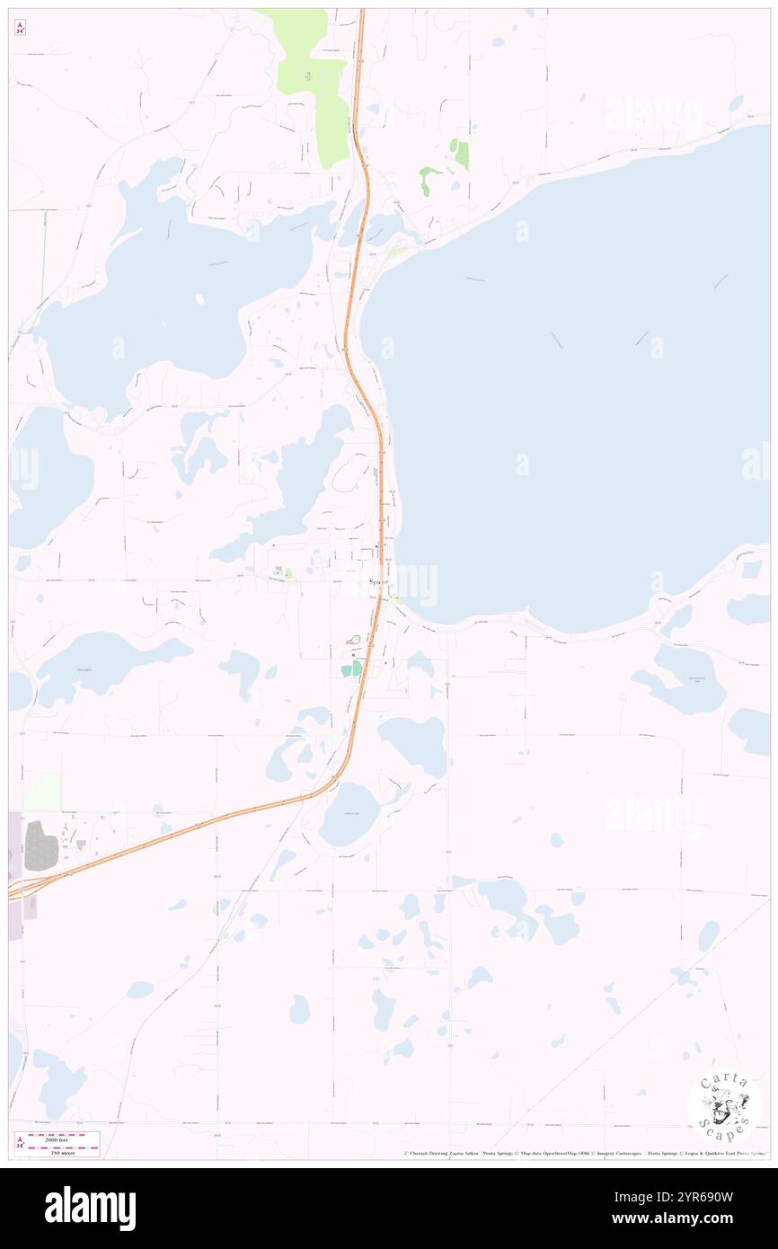 Map of spicer minnesota Cut Out Stock Images & Pictures - Alamy