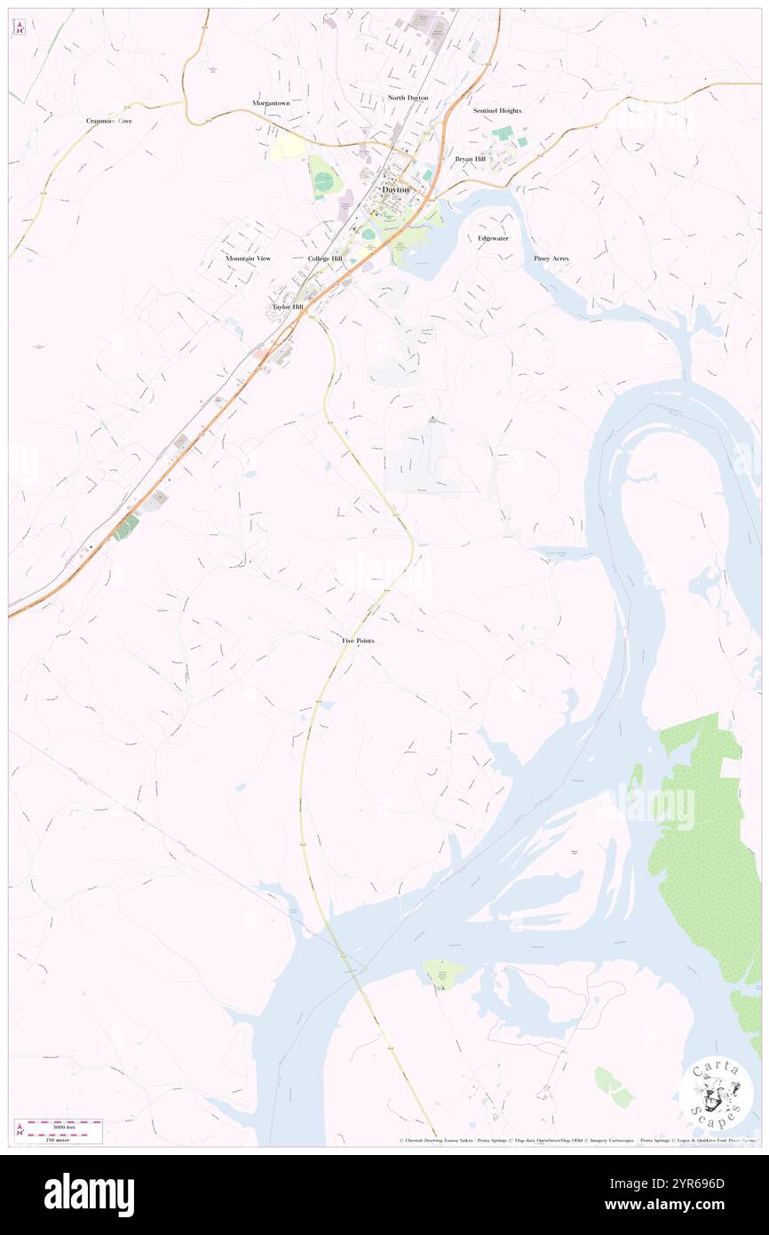 Rhea county map Cut Out Stock Images & Pictures - Alamy