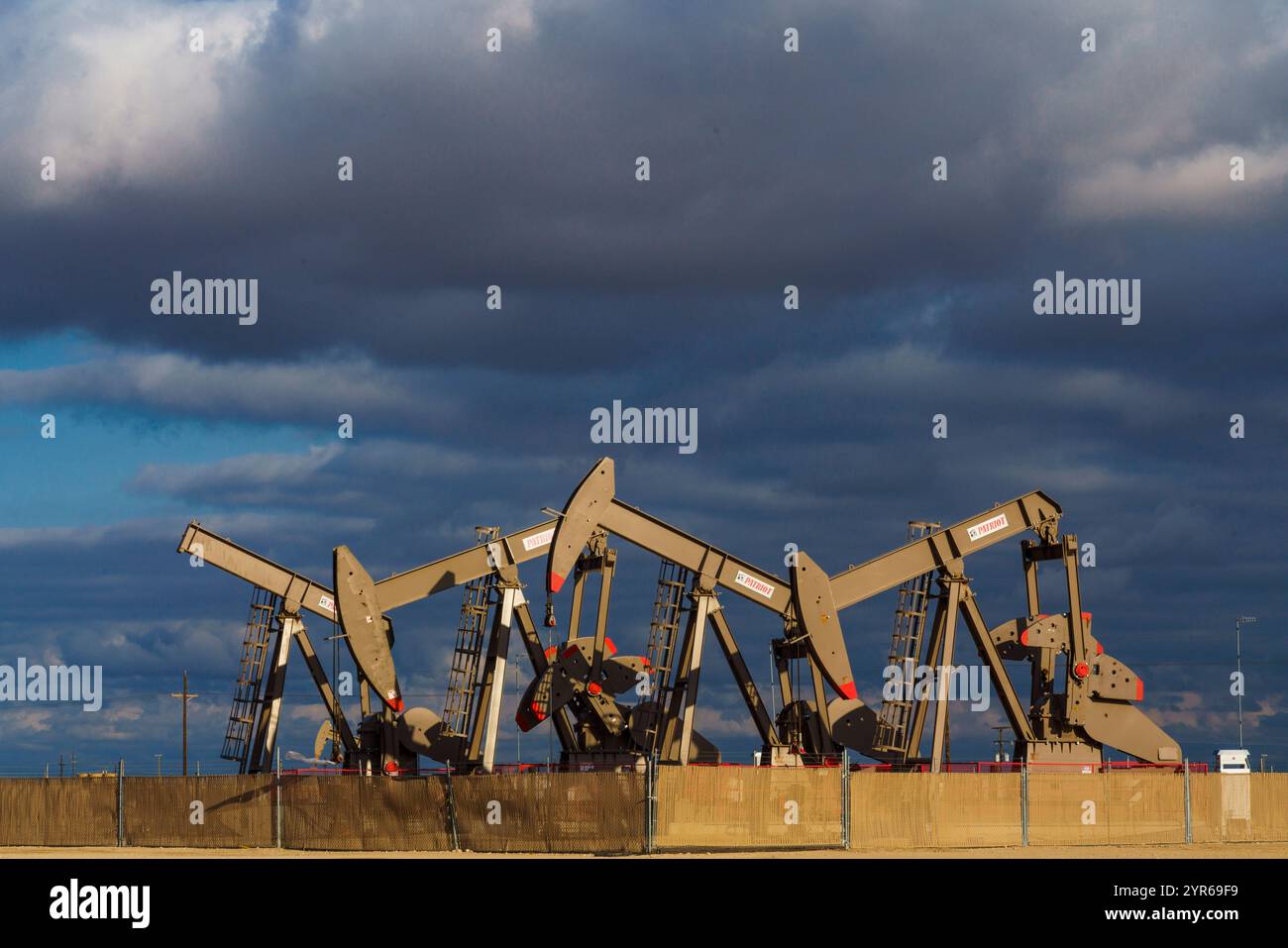 APRIL 2021, MIDLAND TEXAS, USA - Oil Wells pumping petroleum Stock ...