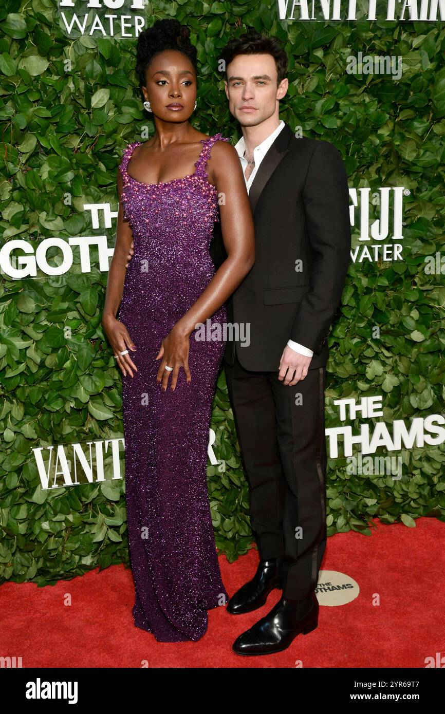 KiKi Layne, left, and Thomas Doherty attend The Gothams Film Awards at ...