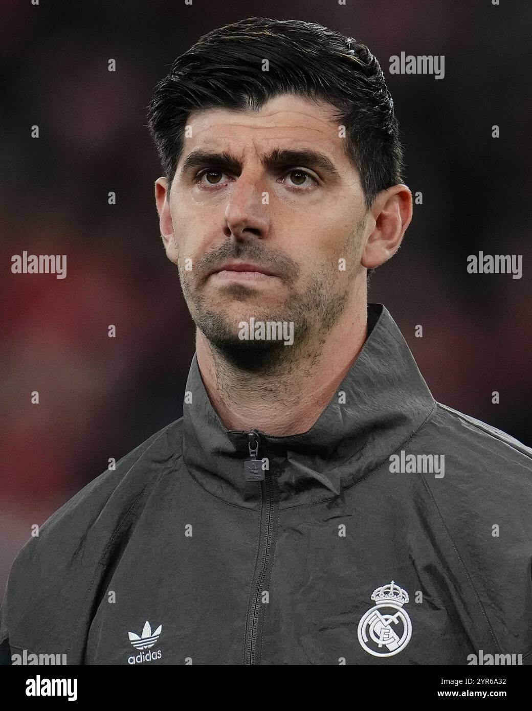 Liverpool, UK. 27th Nov, 2024. Thibaut Courtois of Real Madrid Credit ...
