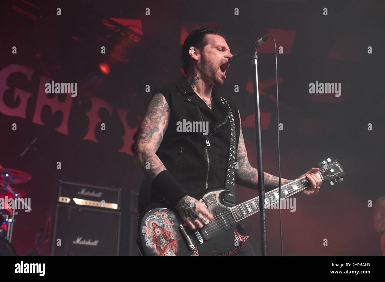 Ricky Warwick of The Almighty performing at Barrowland, Glasgow, 30th ...