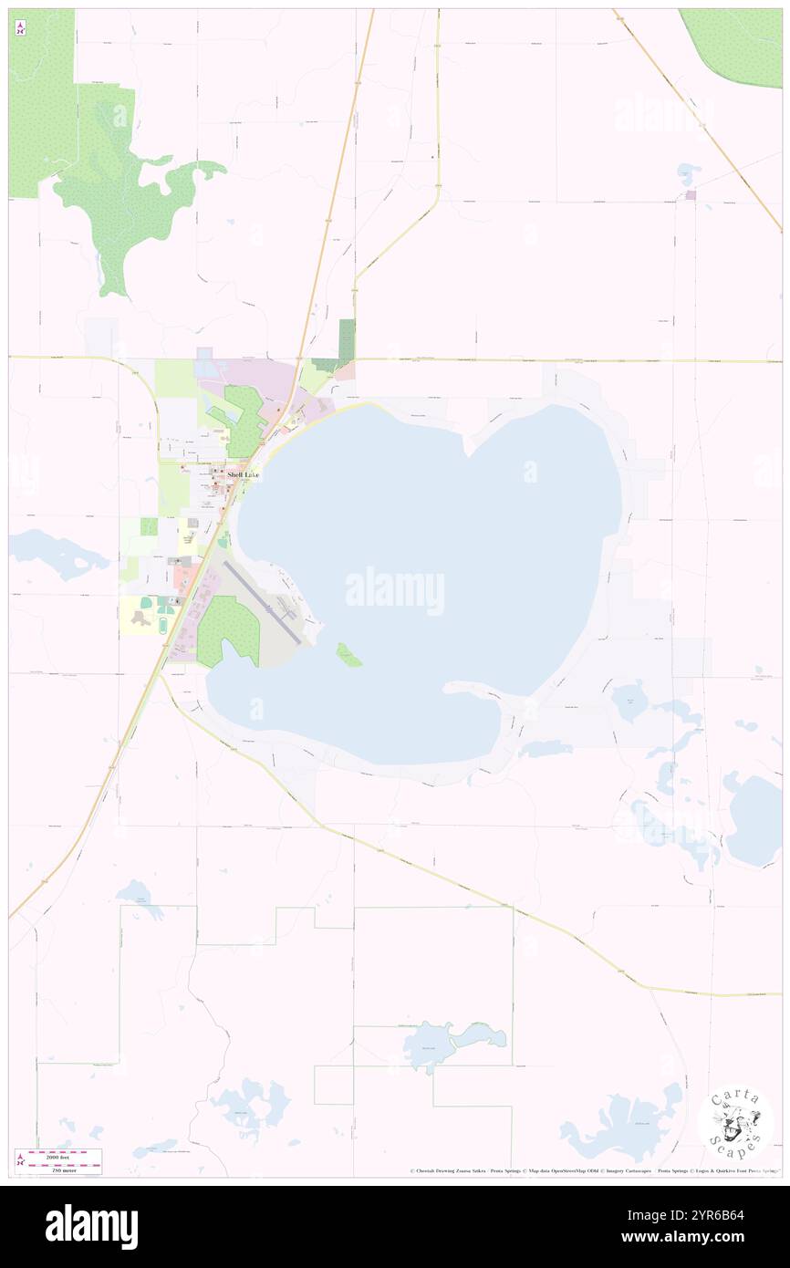 Map of washburn wisconsin Cut Out Stock Images & Pictures - Alamy