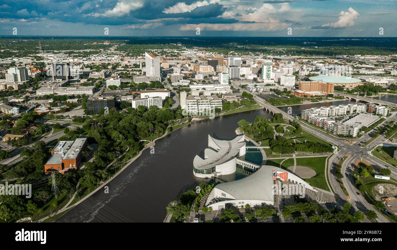 Wichita exploration place drone view hi-res stock photography and ...