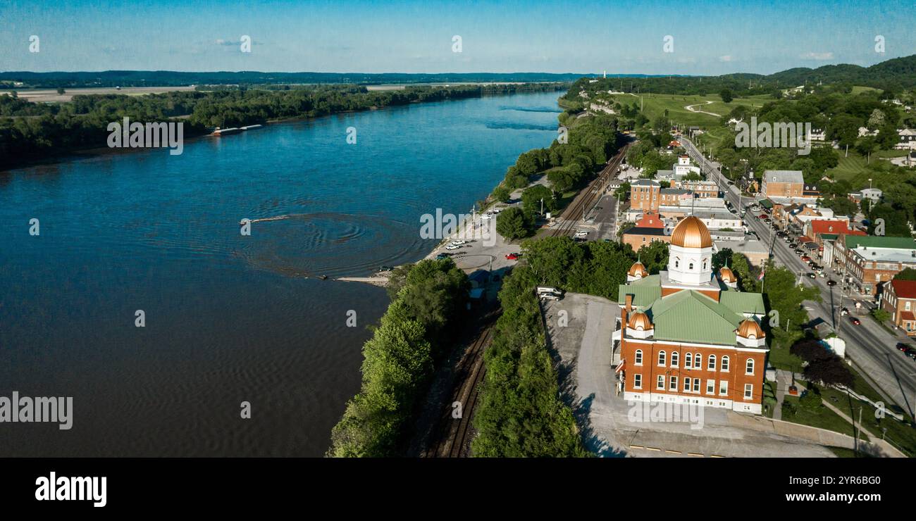 JUNE 2021 HERMANN MISSOURI, USA - Historic Old Gasconade Courthouse on ...