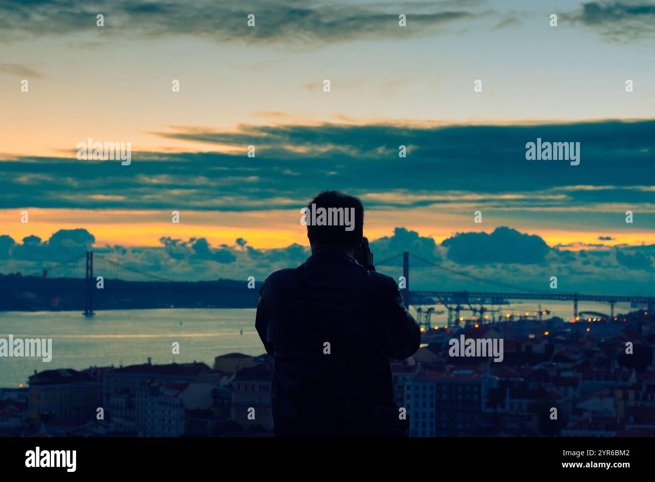 Photographing cityscape view from bridge hi-res stock photography and ...