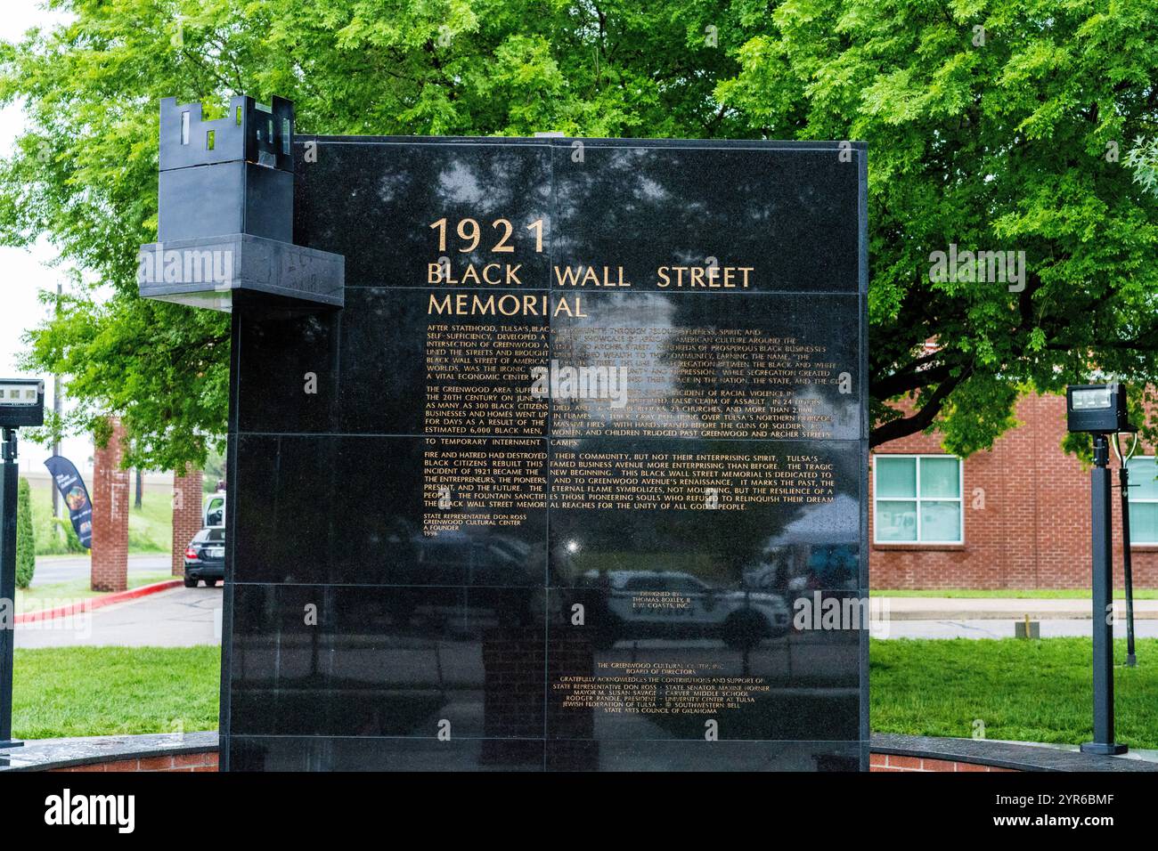 JUNE 1,2021 TULSA, OKLAHOMA, USA - Comemorating 100th Anniversary of Black Wall Street Masacre ...