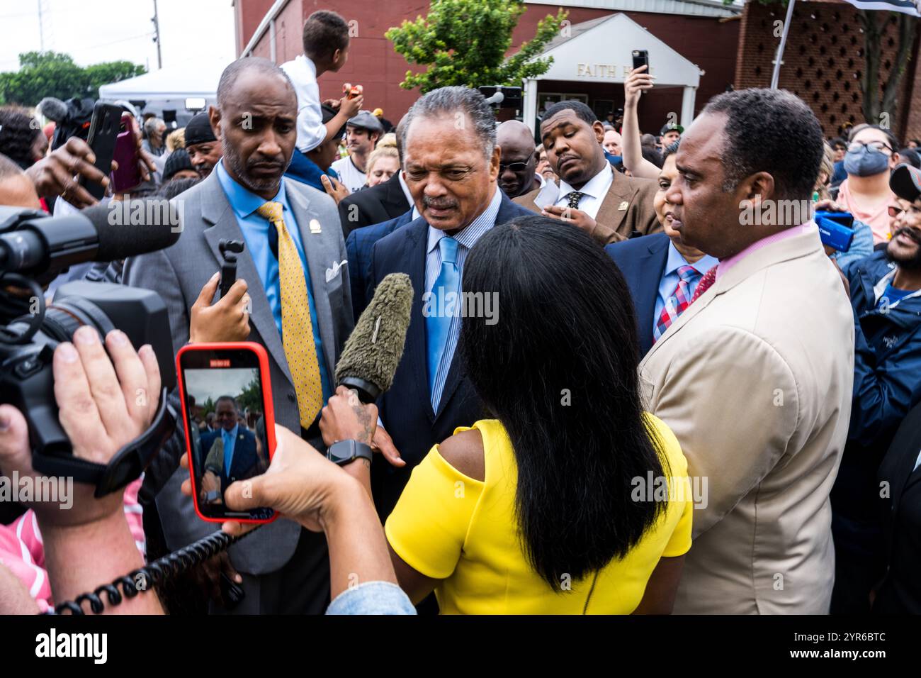 MAY/JUNE 2021, TULSA, OKLAHOMA - USA - Civil Rights legend Jesse Jackson is Comemorating 100th ...