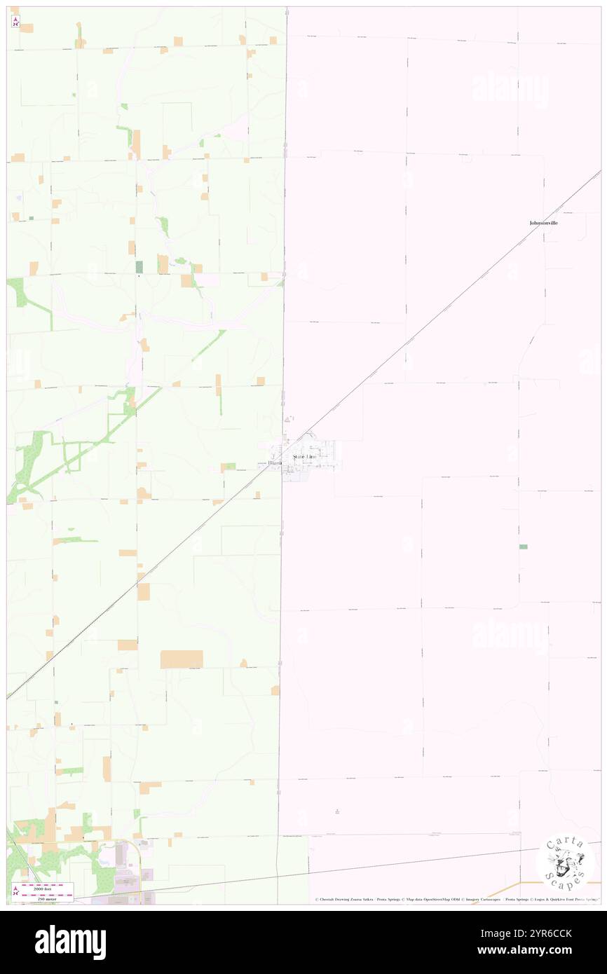 Map of indiana state hi-res stock photography and images - Alamy